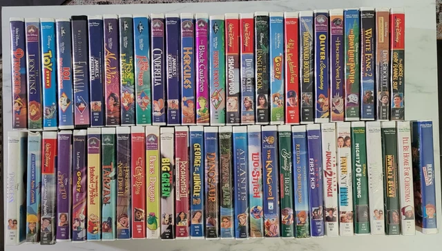 VINTAGE WALT DISNEY VHS Tapes - Set of 54 of the Classics $4,950.00 ...