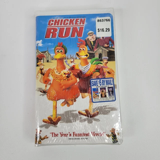 CHICKEN RUN VHS Tape Dreamworks Sealed 2000 £8.51 - PicClick UK