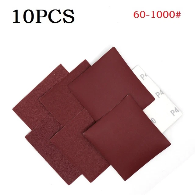 SET CARTA VETRATA 10 pz carta vetrata floccante 110 x 100 mm 601000 ...