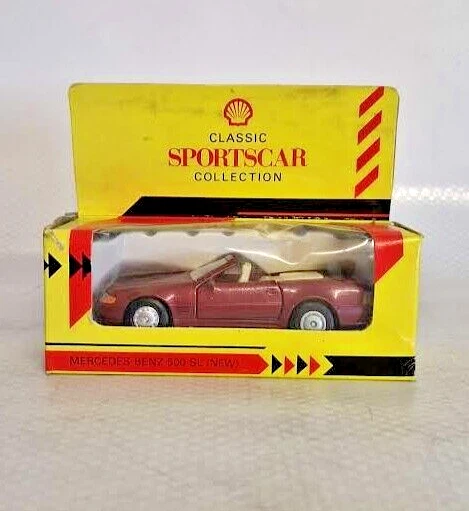 VINTAGE SHELL SPORTS Car Collection Mercedes Benz 500SL Model Car £5.00 ...