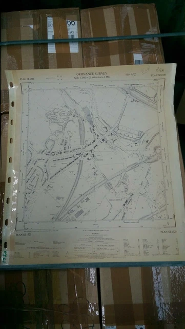ORDNANCE SURVEY MAP: Colne Bridge/Liversedge, Plan SE 1720, 1959 $37.96 ...