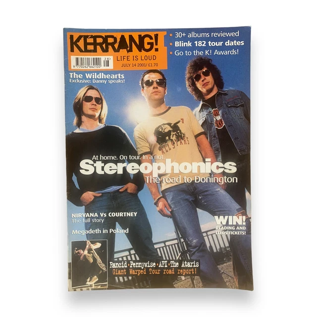 KERRANG MAGAZINE ISSUE 861 Stereophonics Nirvana Megadeth The ...