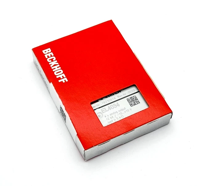 BECKHOFF EL4034 ETHERCAT-KLEMME, 4-Kanal-Analog-Ausgang, Spannung, ±10 ...