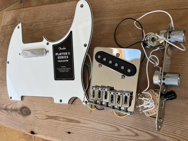 FENDER PLAYER II Telecaster Parts Pickups Bridge Scratchplate Control ...