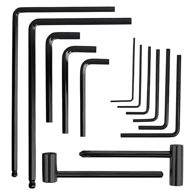HEX KEY WRENCHES for Guitar Neck Support and Bridge Adjustment 13 Piece ...