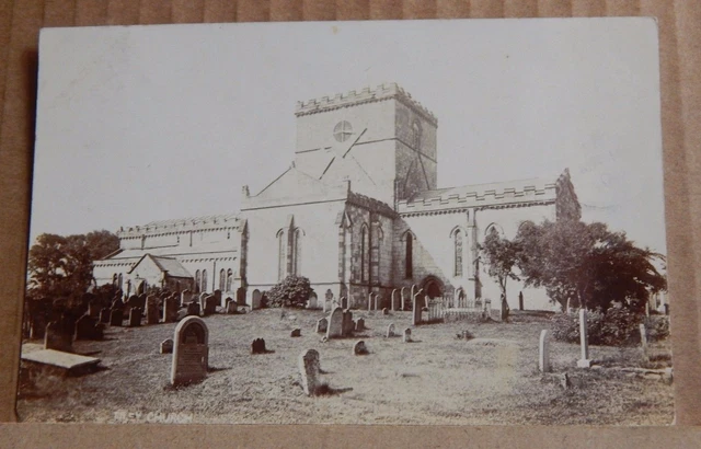 POSTCARD FILEY CHURCH Yorkshire real photo posted 1908 $11.39 - PicClick AU