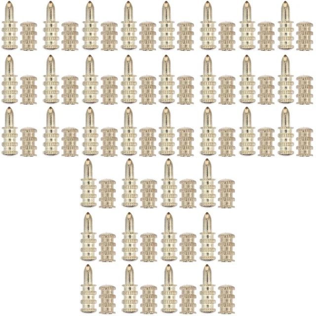 60 PCS TABLE Leaf Dowel Aligner Dining Bolt Sleeve Metal Locks Desktop ...