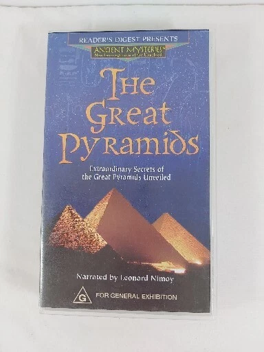 THE GREAT PYRAMIDS Reader's Digest VHS, Narrated by Leonard Nimoy EUR 8 ...