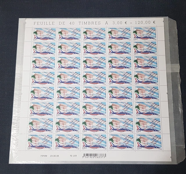 FEUILLE TIMBRE NEUF N°71a Poste Aérienne Patrouille De France 2008 EUR 150,00 - PicClick FR