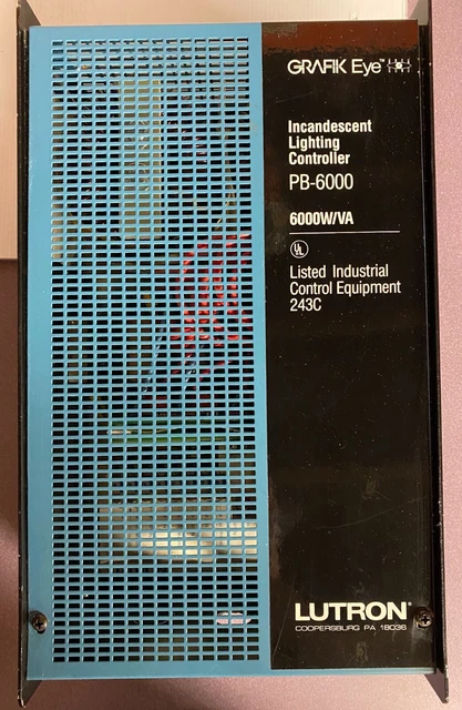 LUTRON/GRAFIK EYE - Incandescent Lighting Controller PB-6000 6000W/VA £ ...