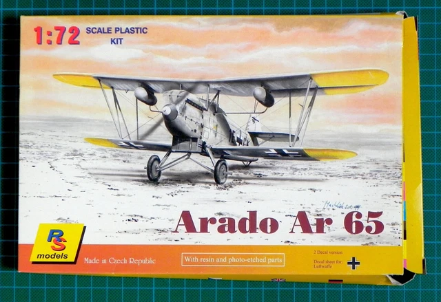 ARADO AR 65 1/72 RS Models Plastic Model Kit EUR 25,00 - PicClick FR