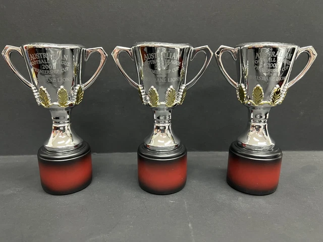 AFL BRISBANE LIONS 2001/02/03 MINI PREMIERSHIP CUPS - Grand Final ...
