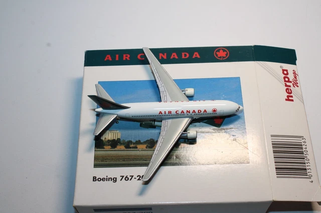 HERPA WINGS 1:500 Flugzeug 504263 Boeing 767-200 AIR CANADA OVP Abriss1 ...