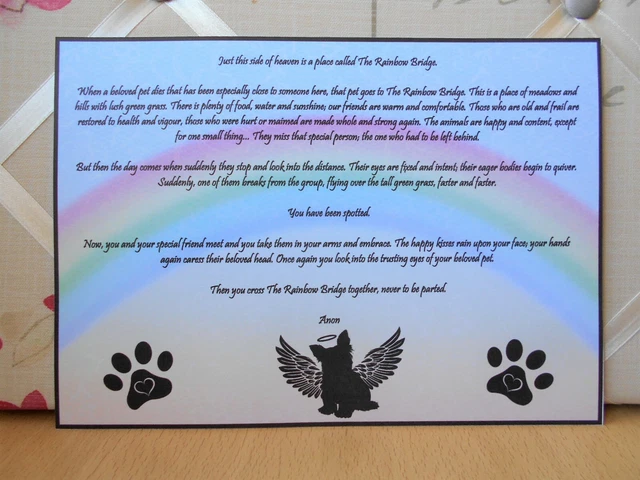 Rainbow Bridge Poem Great Dane