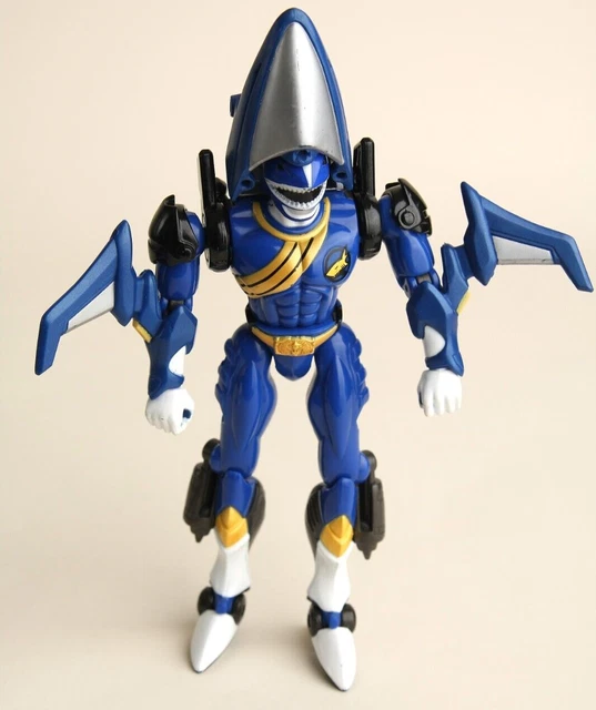 POWER RANGERS WILD Force Deluxe Zord Morphin Blue Shark Ranger 2001 ...