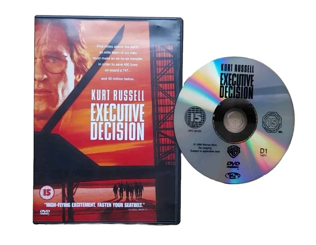 EXECUTIVE DECISION DVD - Kurt Russell, Halle Berry 1996 Action Thriller ...