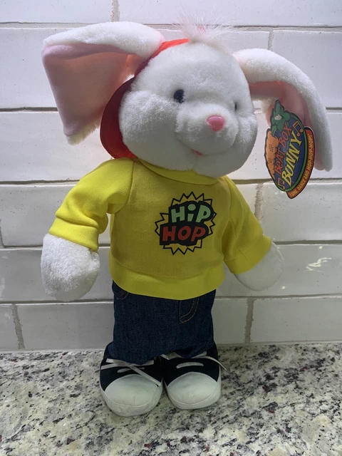 VINTAGE EASTER VTG Beat Box Animated Bunny Dancing Hip Hop Plush NOT ...