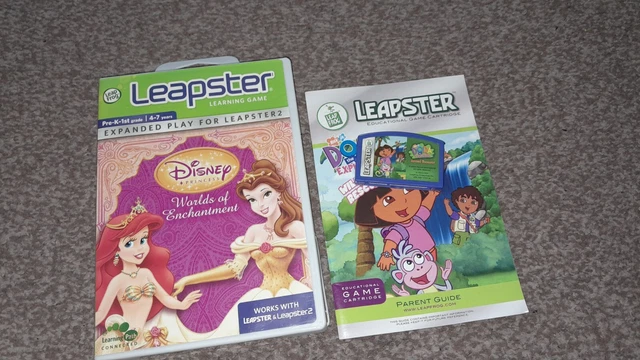 LEAPFROG LEAPSTER LEARNING games, disney princess+dora the explorer £2. ...