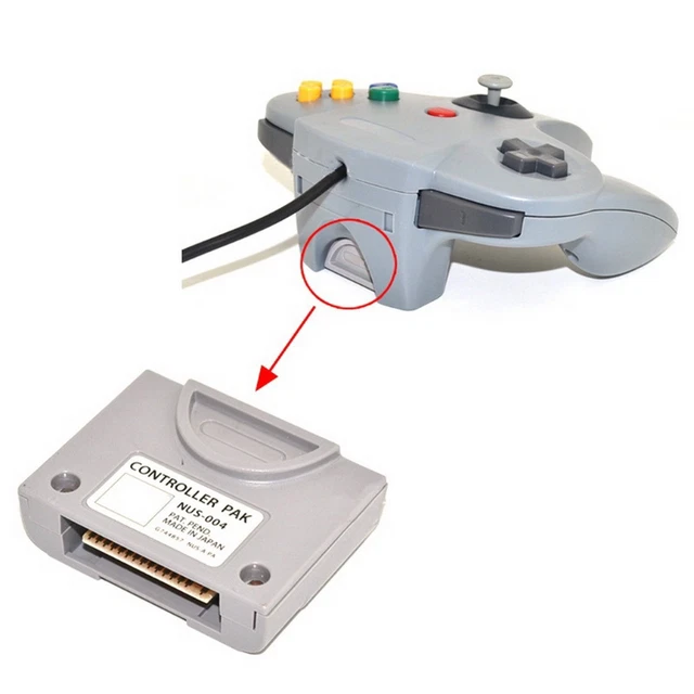 CARTOUCHE MÉMOIRE D'EXTENSION 128 Mo pour Manette N64 (NUS-004) EUR 19 ...