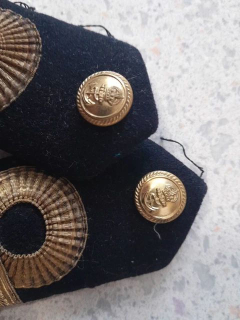ORIGINAL WW2 RN officers uniform epaulettes shoulder boards £10.00 ...