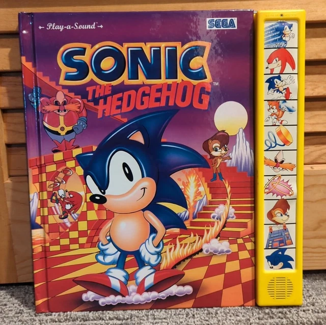 SONIC THE HEDGEHOG PLAY A SOUND BOOK SEGA 1995 TESTED WORKING w/Fresh ...