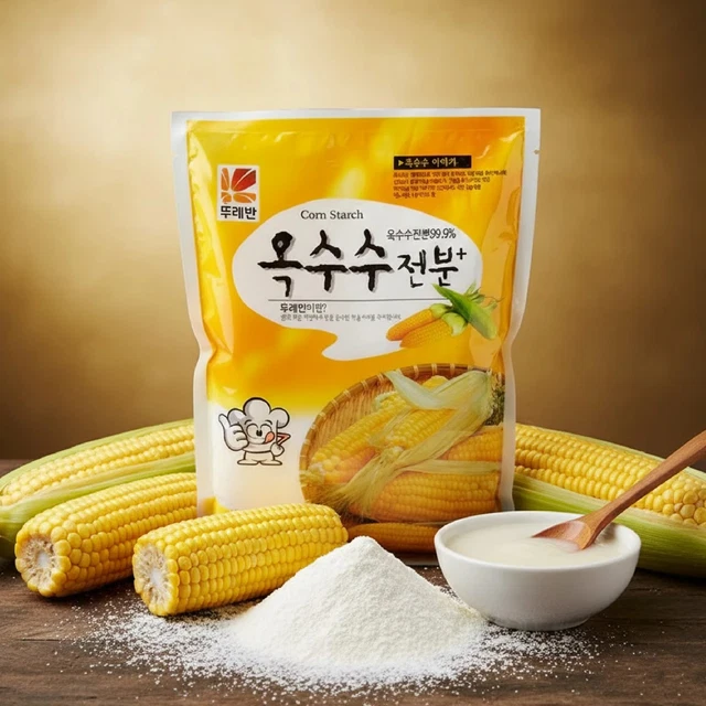 PREMIUM QUALITY CORN Starch 400g - Korean Cooking Ingredient Authentic ...