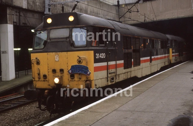 BIRMINGHAM NEW STREET Class 31's 31420 31423 20.1.96 Fujichrome 35mm ...