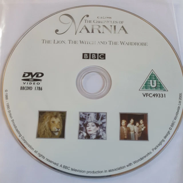THE CHRONICLES OF Narnia: Lion, Witch and Wardrobe (1988) BBC DVD Disc ...