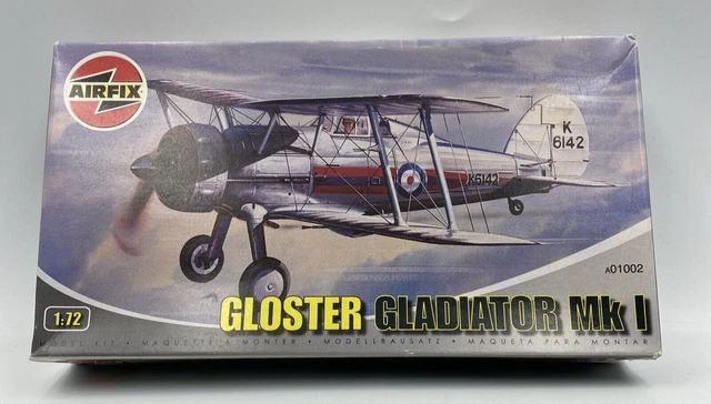 AIRFIX 1:72 SCALE Gloster Gladiator Mk.II Model Kit £5.99 - PicClick UK