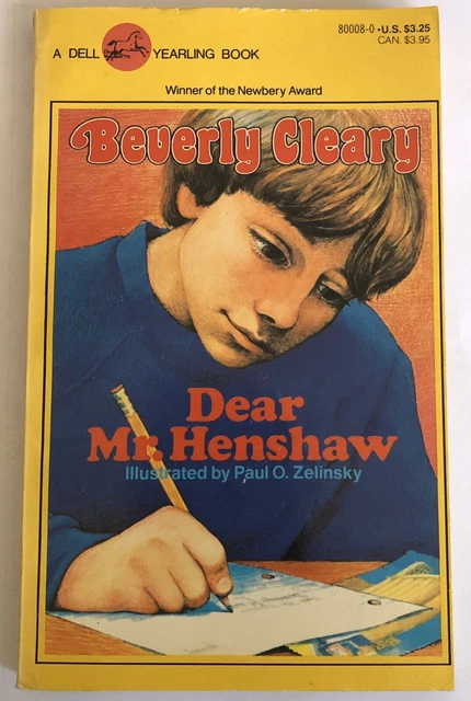 DEAR MR. HENSHAW par Beverly Cleary 1984 livre de poche illustré ...