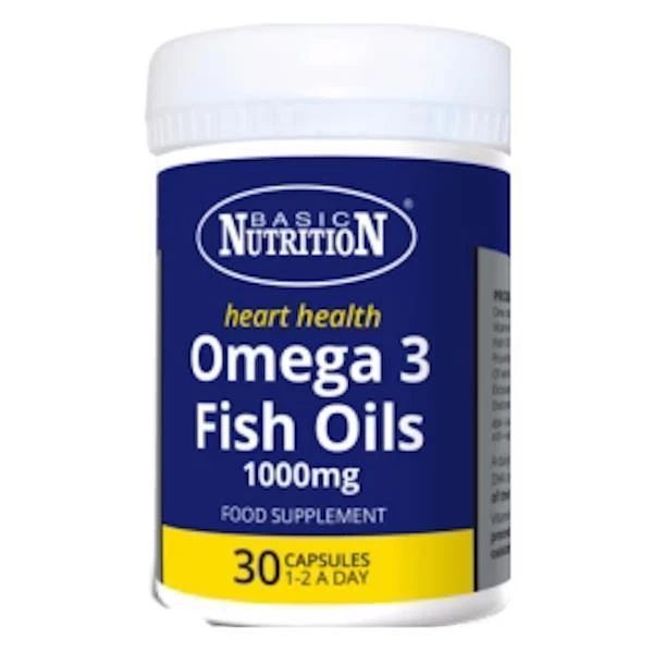 3 X BASIC Nutrition Omega 3 Fish Oils 1000mg 30 Capsules £10.75 ...
