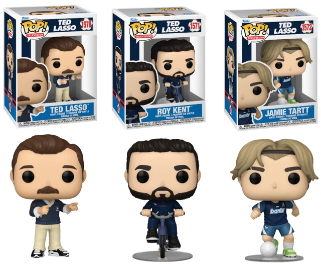 TED LASSO FUNKO Pop! Complete Set (3) Roy Kent Jamie Tartt Ted Lasso £ ...