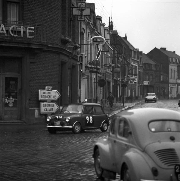 BRIAN PETCH & Harold Miller Morris Mini Monte Carlo Rally 1965 Old ...