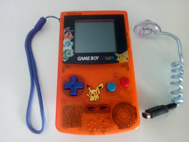 NINTENDO GAMEBOY COLOR Pokemon Pikachu Edition Gbc Game Boy - Clear ...