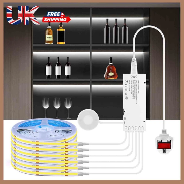 6-IN-1 CABINET LIGHT COB LED Strip Lights Dimmable Touch Control 6.6ft ...