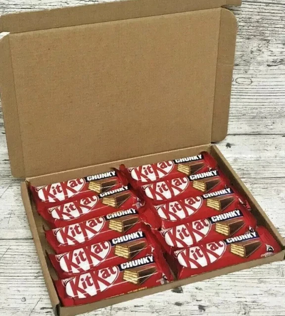 NESTLE KIT KAT Chunky Milk Chocolate Gift Box Hamper Birthday Christmas ...
