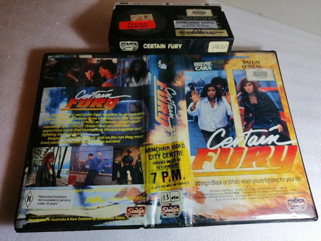 CERTAIN FURY (1985) - RARE Show Case Collectible Betamax 1st Issue ...