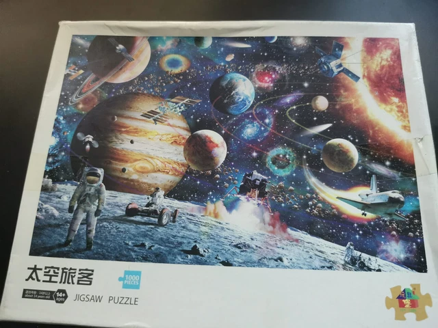 GIBSONS OUTER SPACE Planets Astronaut 1000 Piece Jigsaw Puzzle Gift ...