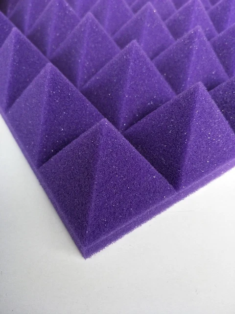 HOT SALE 8P Pyramid Acoustic Foam in Purple For Practice Music Room ...