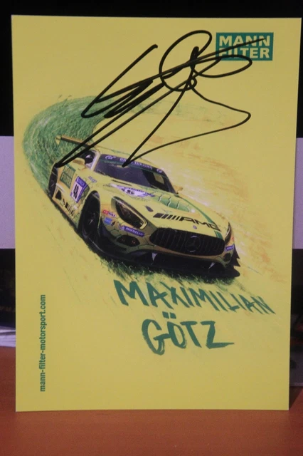 MAXIMILIAN GOTZ #48 Mann Filter Mercedes GT3 Signed Driver Card 1 $10. ...