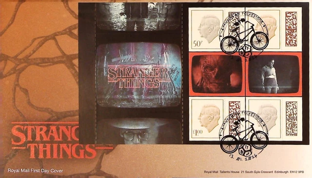 2026 SET OF 5 RB FDC's -Stranger Things -Hawkins Road, Folkestone Pmk ...