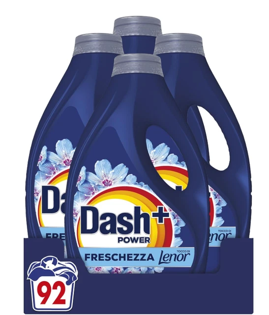 LESSIVE LIQUIDE DASH Power 92 Lavages, Parfum Lenor Freshness EUR 39,56 ...