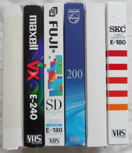 6 X VHS VIDEO TAPES - USED recorded on - minimal use - Music Concerts £ ...