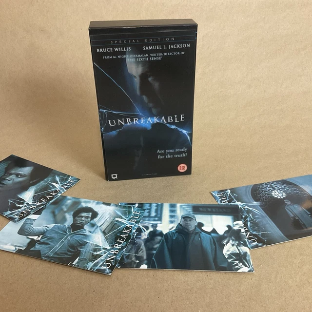 UNBREAKABLE VHS WITH Special Carded Box And Postcards VHS (VHS/SUR ...