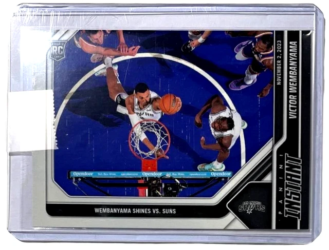 2023-24 VICTOR WEMBANYAMA PANINI INSTANT NBA #36 ROOKIE RC 1 di 6309 ...