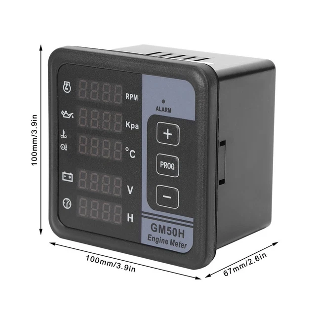 GENERATOR PANEL DIGITAL Meter Generator Panel For Diesel Engine Monitor ...