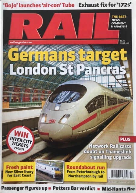 BACK ISSUE: RAIL magazine: No. 650: 2010-08: August: Ian Allen £1.25 ... BACK ISSUE: RAIL magazine: No. 650: 2010-08: August: Ian Allen £1.25 ...