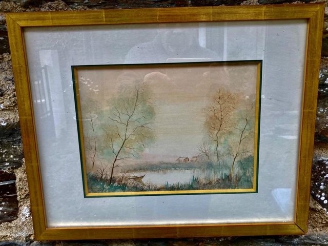 TABLEAU AQUARELLE PAYSAGE Signée de berger - N°6 EUR 99,99 - PicClick FR