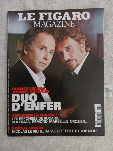 FIGARO MAGAZINE 1/4/2006 Luchini Hallyday Reforme Abeille Bourbon S ...