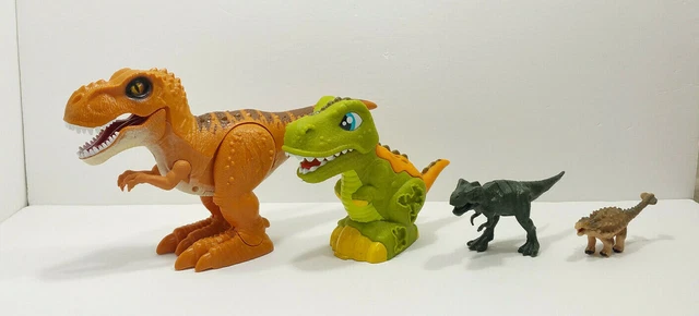 ZURU ROBO ALIVE Attacking Orange T-rex Dinosaur Robotic Toy and other ...